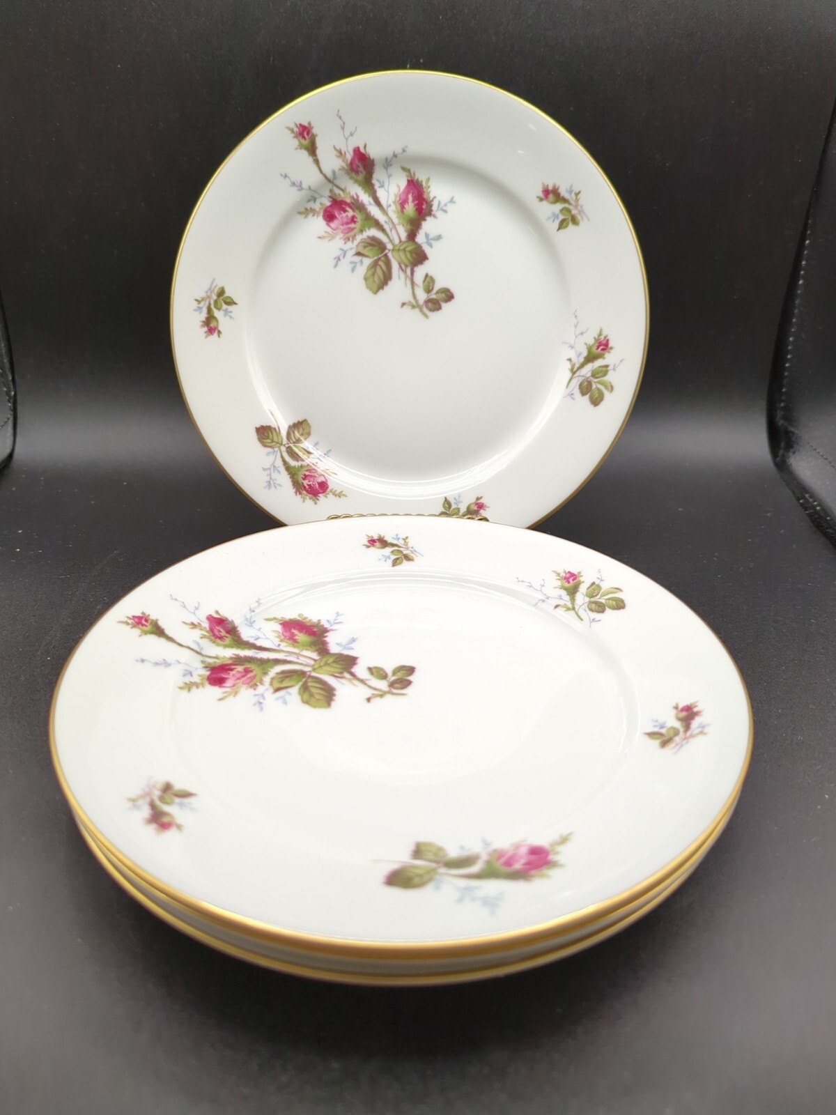 4 Rosenthal Germany Winifred Moss Rose Petal Lane 7 3/4" Salad Plate | eBay