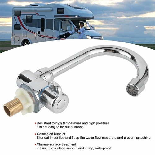 New Caravan Boat Basin Copper Folding Faucet 360° Rotation Marine Cold ...