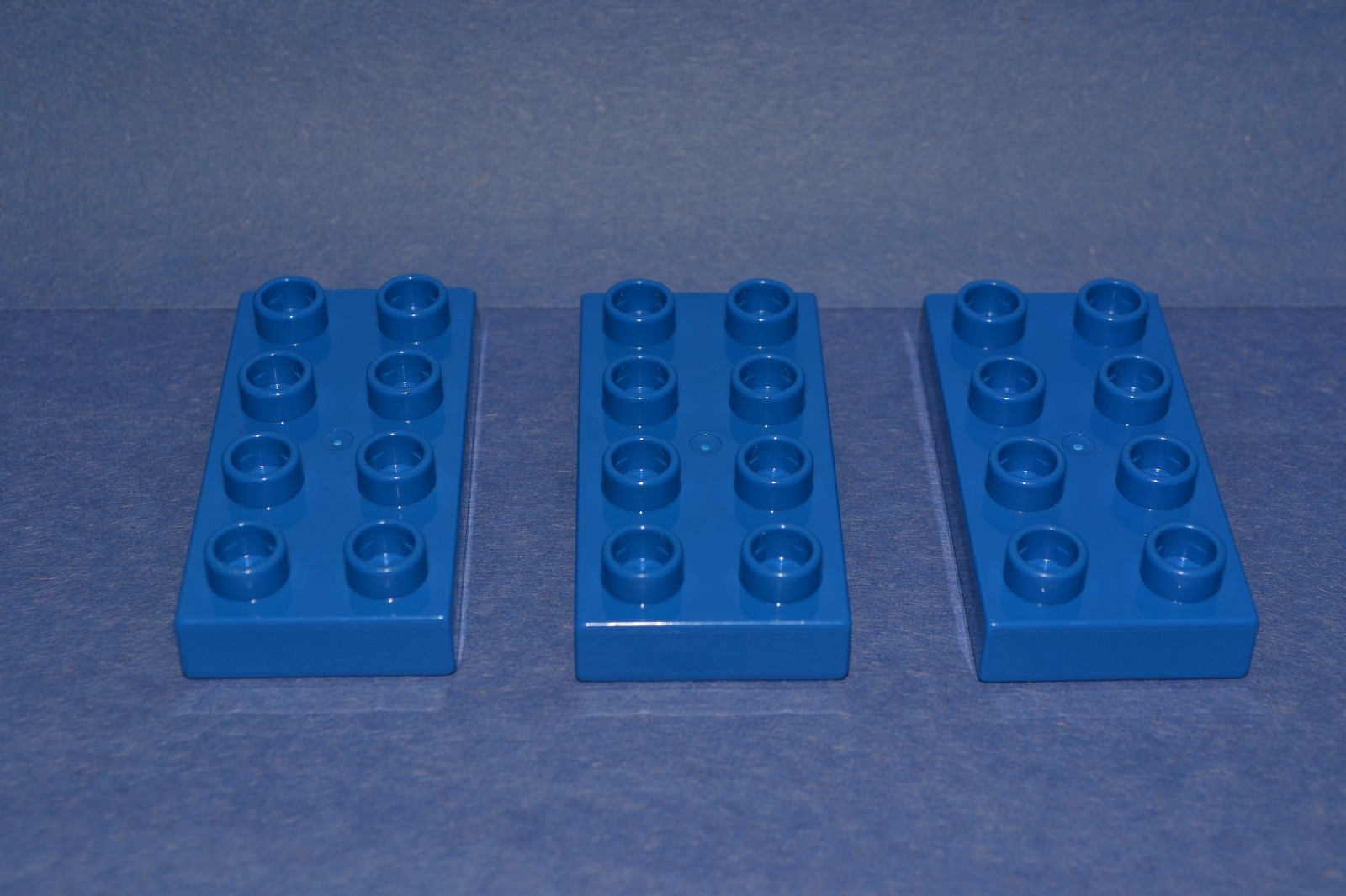 lot of 3 blue Duplo plates - 2X4 - combined shipping - (BLUE7) | eBay