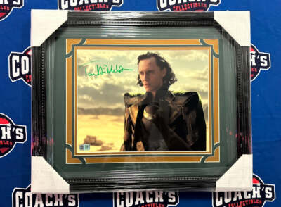 FRAMED Tom Hiddleston Autographed 11x14 Loki Photo (SWAU) | eBay