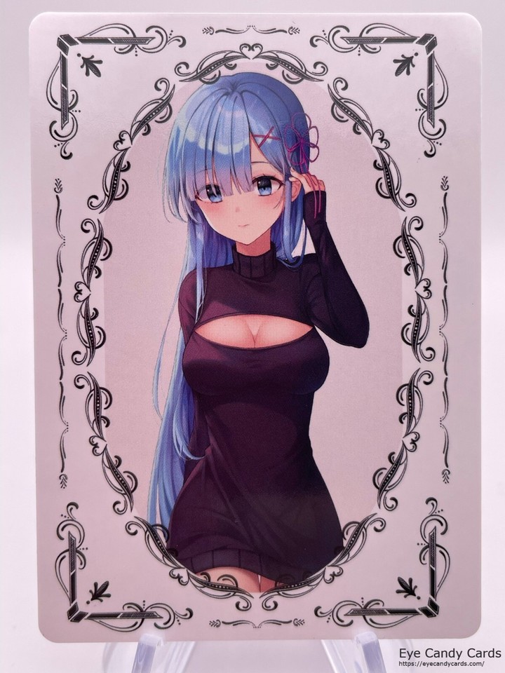 Rem Re:Zero Signature Waifu ZR Card Anime Manga Goddess Story Doujin ...