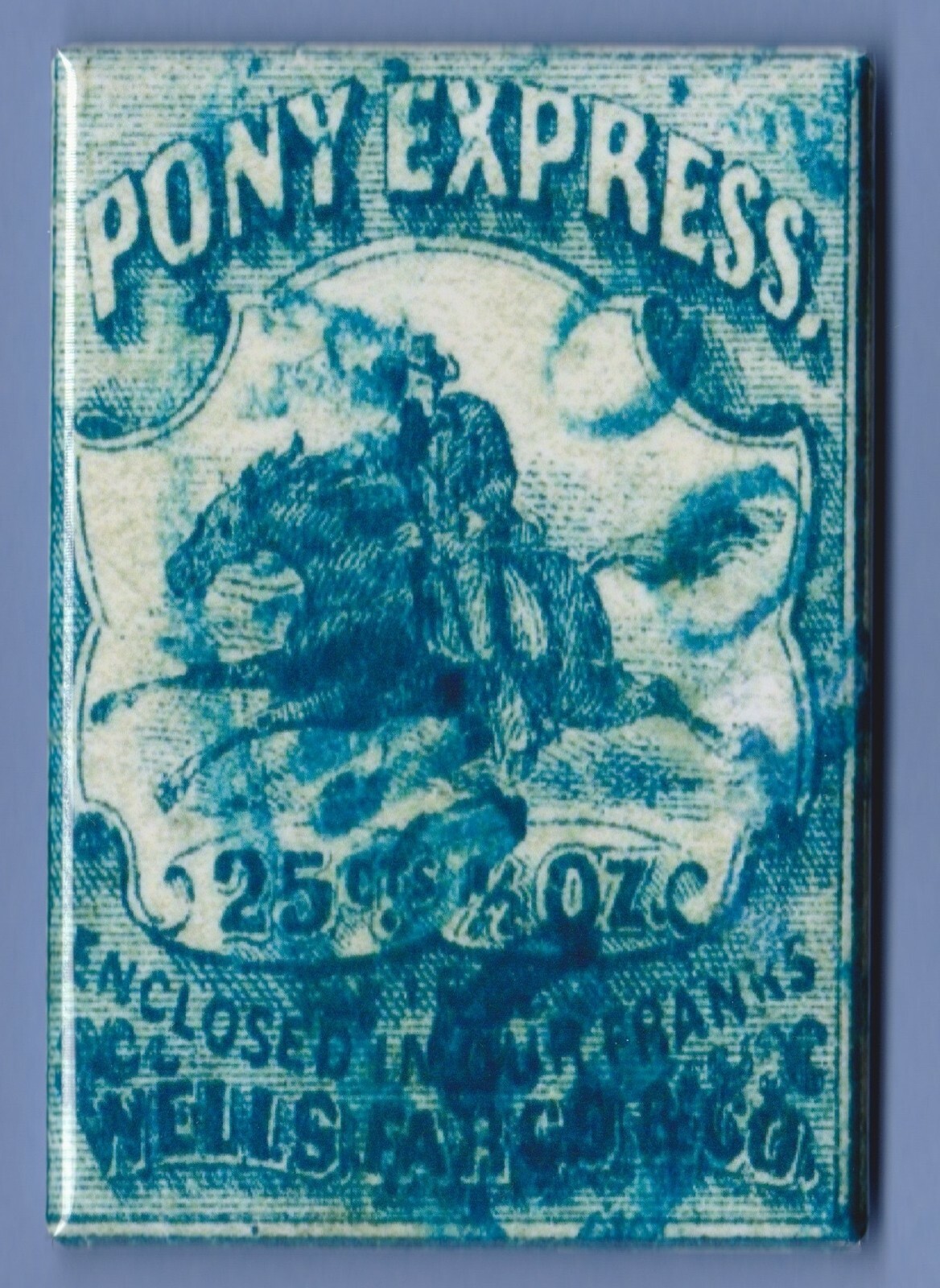 PONY EXPRESS STAMP *2X3 FRIDGE MAGNET* USPS PHILATELIC POSTAGE ST ...