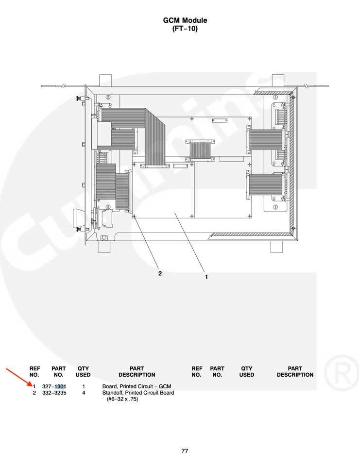 New Cummins 3100 FT-10 Network Genset Communications Module PCB (GCM ...