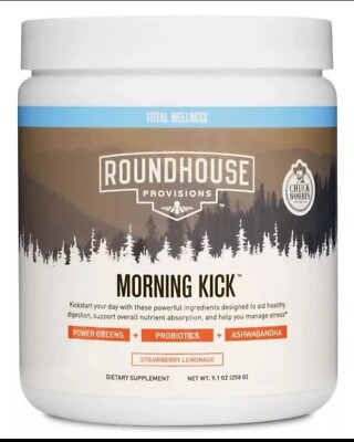 ROUNDHOUSE PROVISIONS MORNING KICK-DIGESTIVE POWDER-STRAWBERRY LEMONADE ...