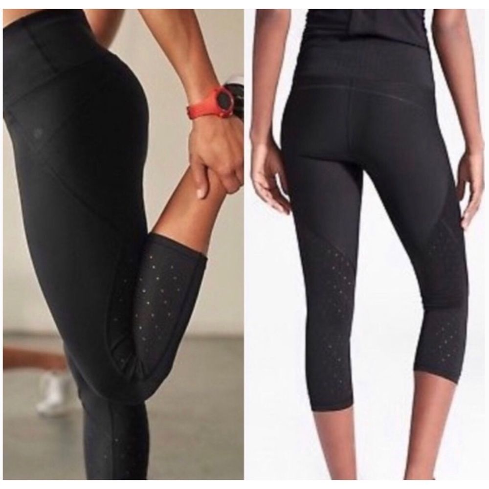 Athleta Stealth Trucool Sculptek X Capri Leggings Med… - Gem