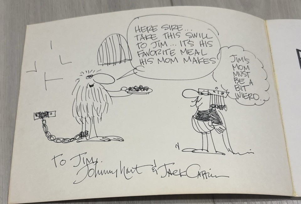 Johnny Hart B.C. COLOR ME SUNDAY Comic P/B 1977 SIGNED SPECIAL ...