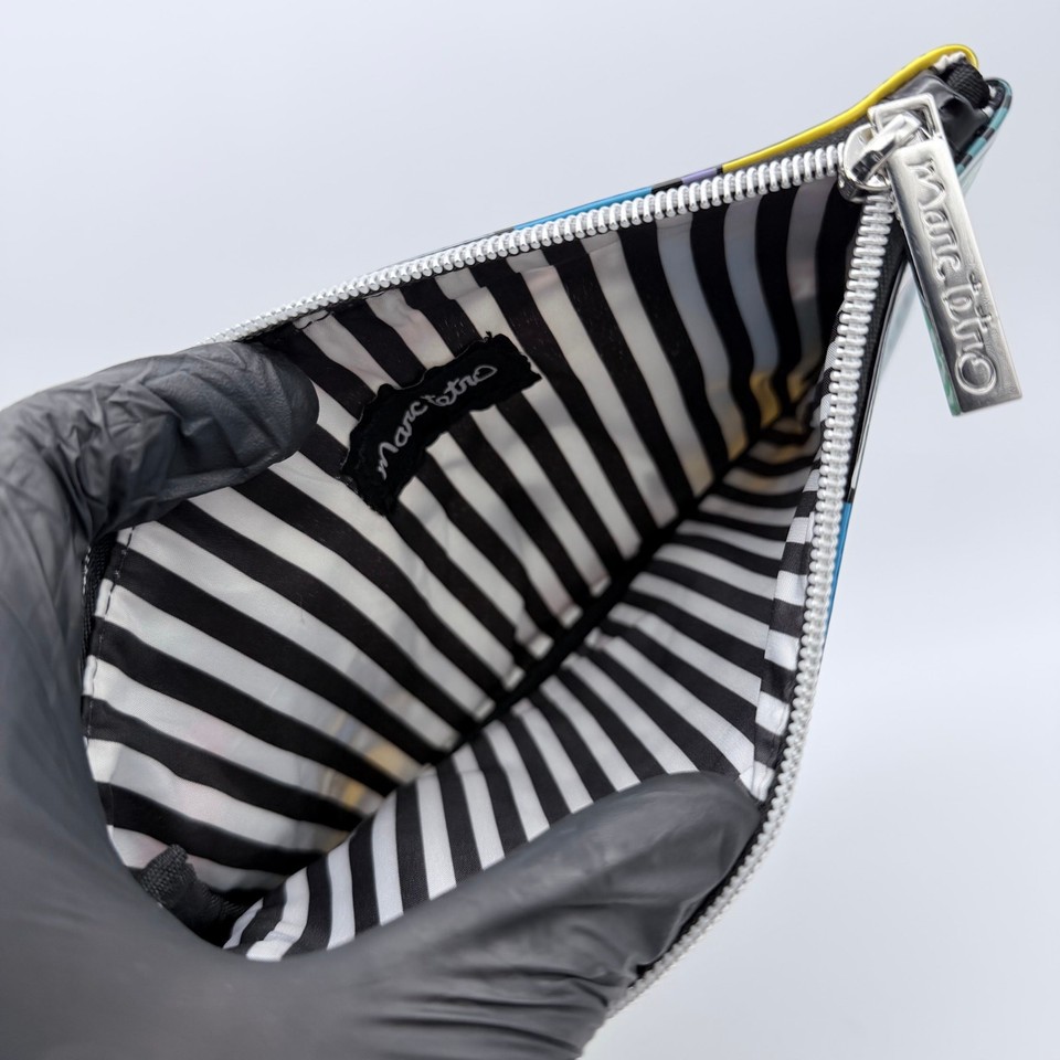 Marc Tetro Westie Times Square Zip Pouch Makeup Bag Cosmetic Purse New ...