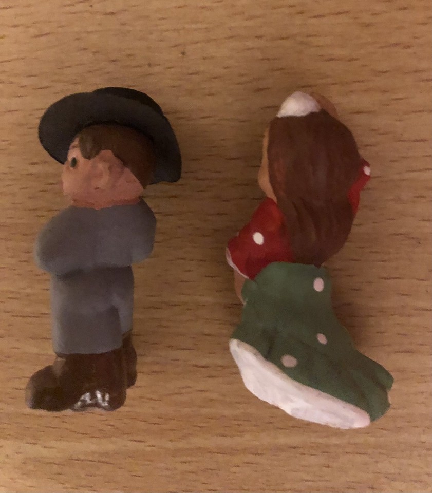 Spanish Miniature Mud People Eleven Figurines - Dancers & Musicians ...