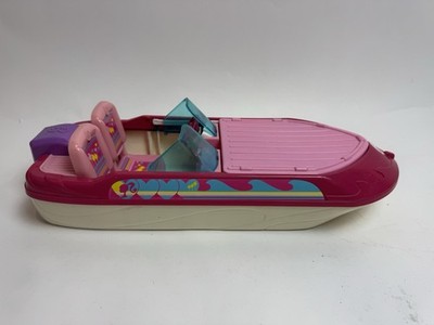 Mattel Barbie Doll Glam Pink Speedboat With Sun Canopy 2013 4 Seats 17 ...