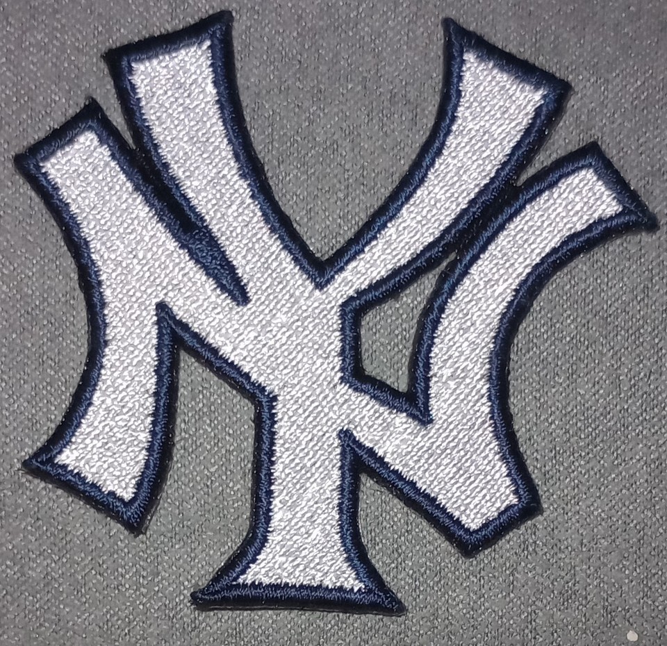NEW YORK YANKEES IRON ON PATCH / WHITE & BLACK | eBay