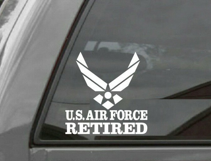 UNITED STATES AIR FORCE RETIRED Vinyl Window Decal Sticker USAF | eBay