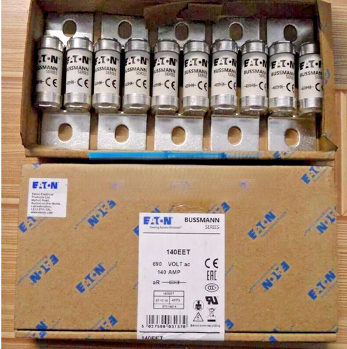 5PCS LOT- Eaton Bussmann 140EET high speed fuse,Double barrel,140A ...