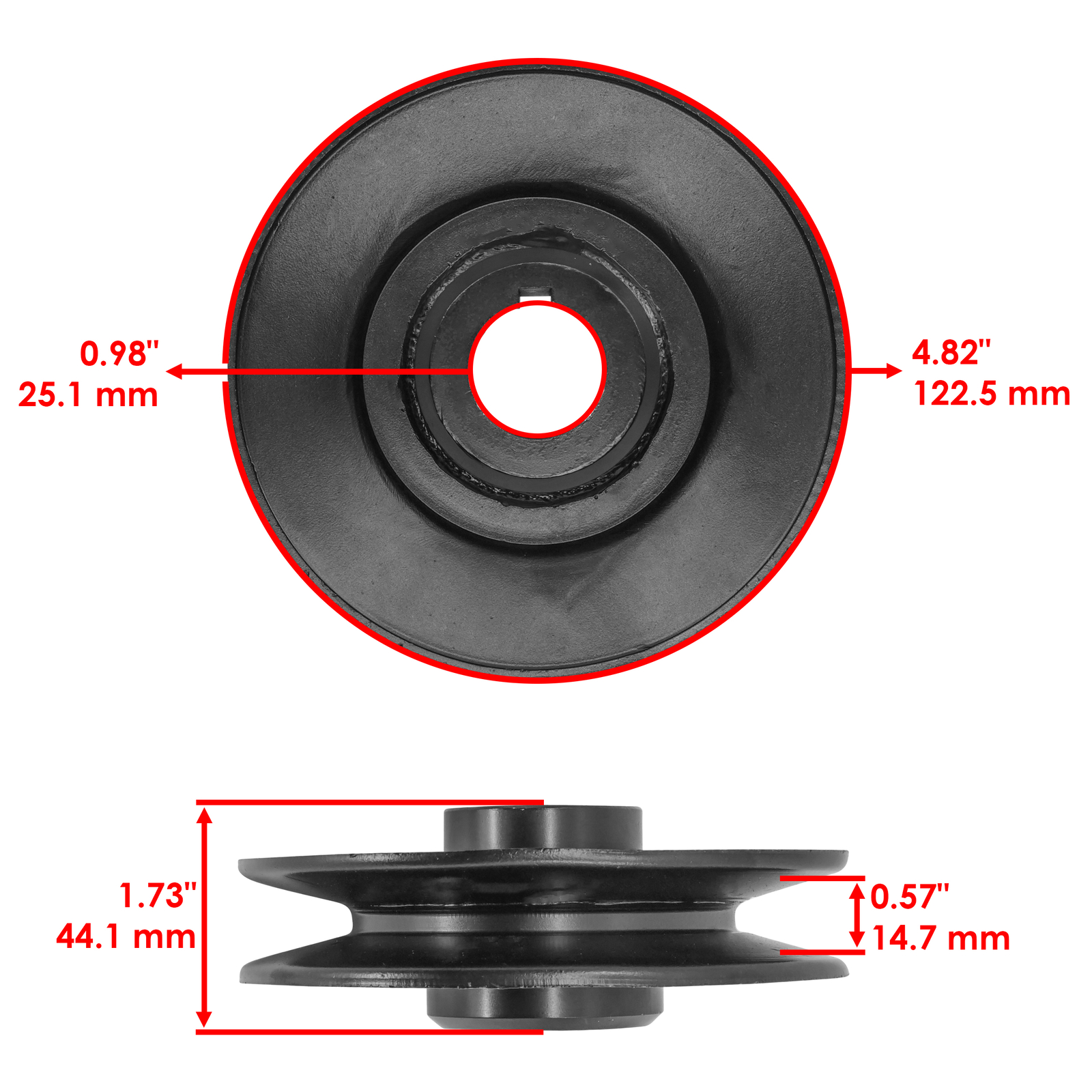 AM123935 Drive Flat Idler Pulley For John Deere GT225 GT235E GT235 ...