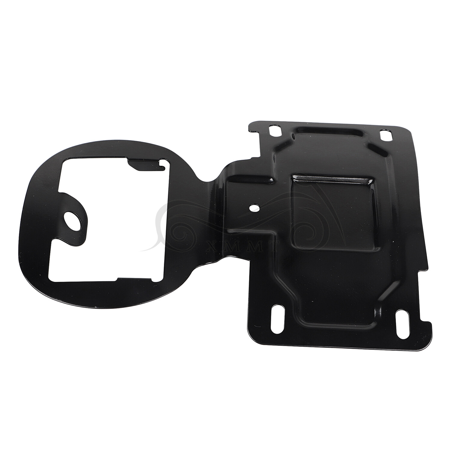 Black License Plate Relocation Bracket Mount Kit For Harley Electra ...