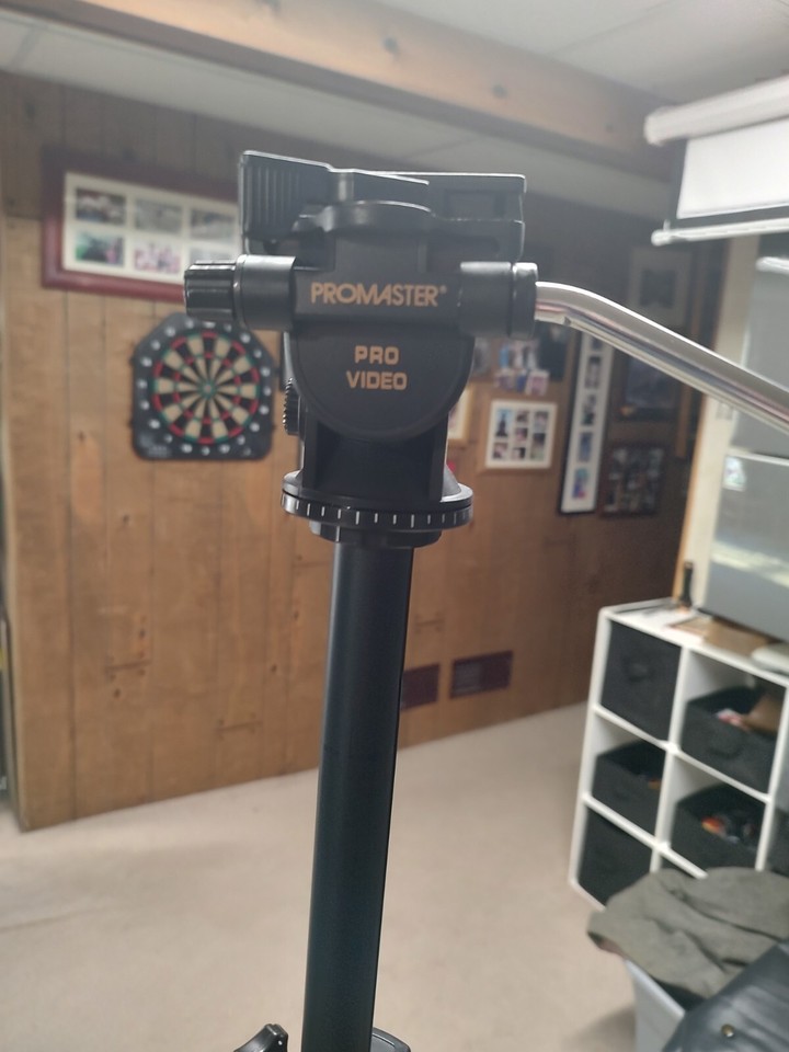 Promaster 4800 Tripod Camera Telescope Black Very Good Adjustable Tall ...