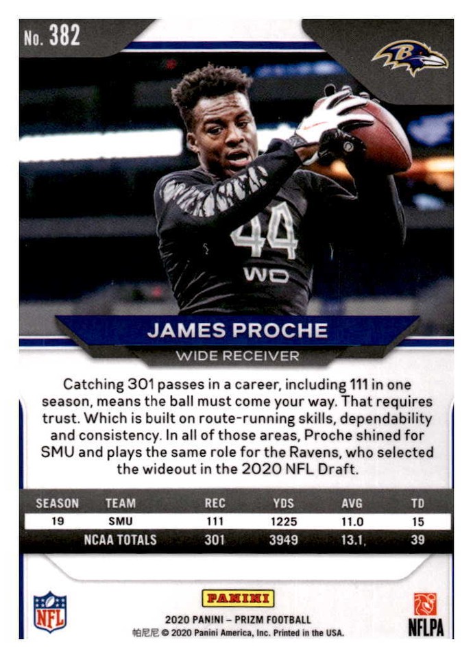 2020 Panini Prizm James Proche RC 382 | eBay