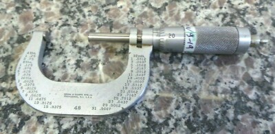 BROWN & SHARPE, 1" - 2" Range, No. 48, Toolmaker Micrometer, .0001 ...