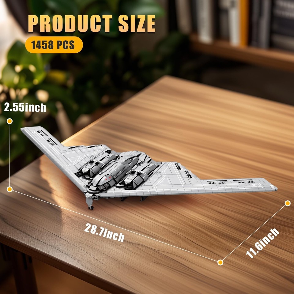 Fighter Jet Building Set B2 Military Bomber Plane Aviation Airplane ...