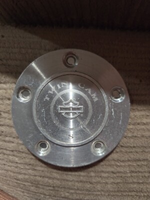 Harley Twin Cam 5 Hole Timing / Points Cover Silver | eBay
