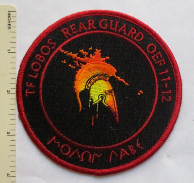 TASK FORCE LOBOS REAR GUARD OPERATION ENDURING FREEDOM OEF 11-12 PATCH ...
