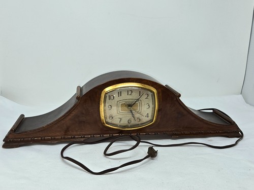 VINTAGE INGRAHAM STRIKE SELF-STARTING MODEL SST6 ELECTRIC WOOD MANTEL ...