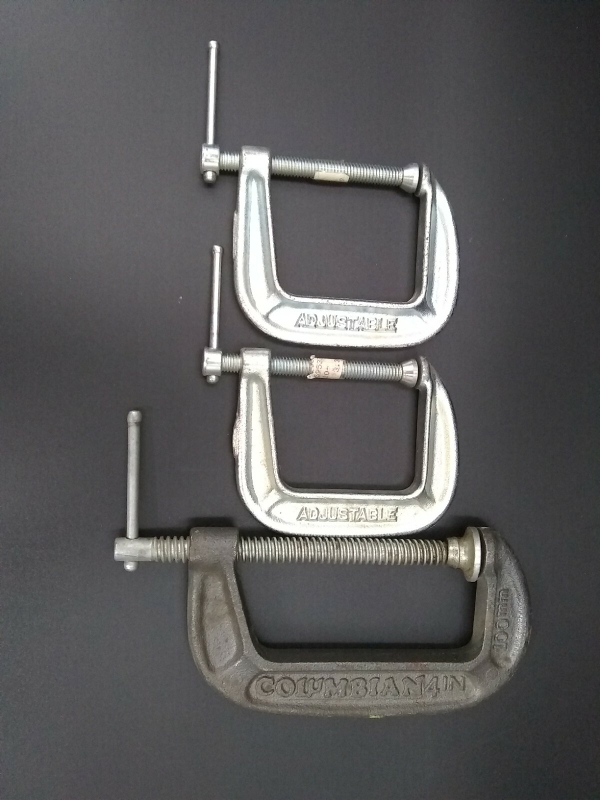 Vintage Craftsman 1 pc, 2 pc c-clamp set 2 1/2" ductile iron Made in ...