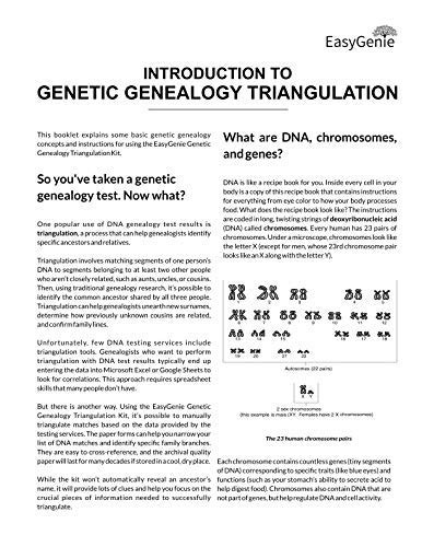 Genetic Genealogy Triangulation Kit for DNA Tests and Ancestor Research ...