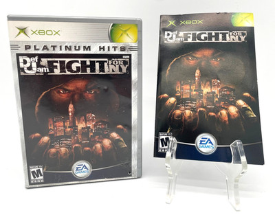 Def Jam Fight For NY Platinum Hits Original XBOX Case/Manual/Artwork ...