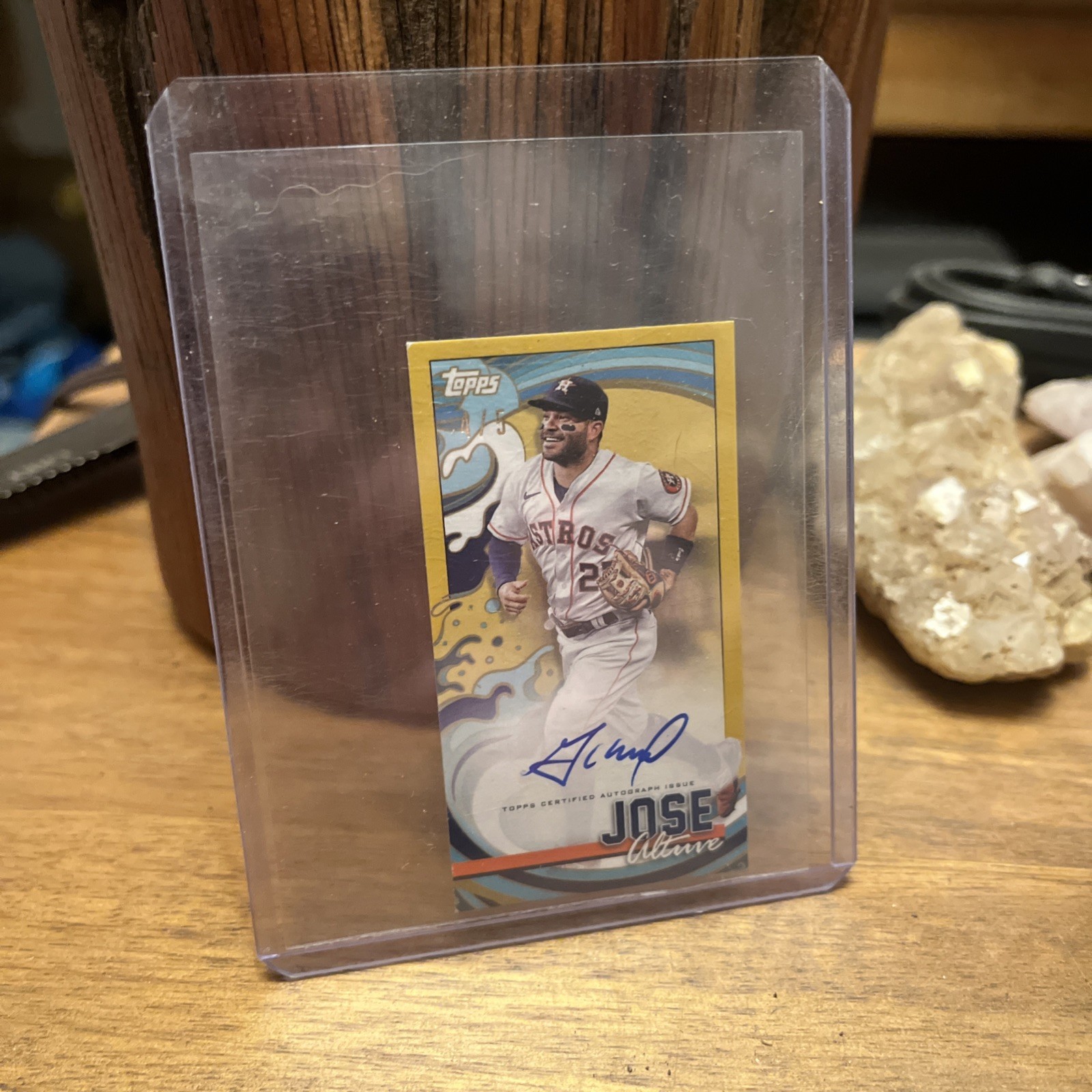 2022 Topps Rip Jose Altuve Mini Auto Gold #4/5 Astros | eBay