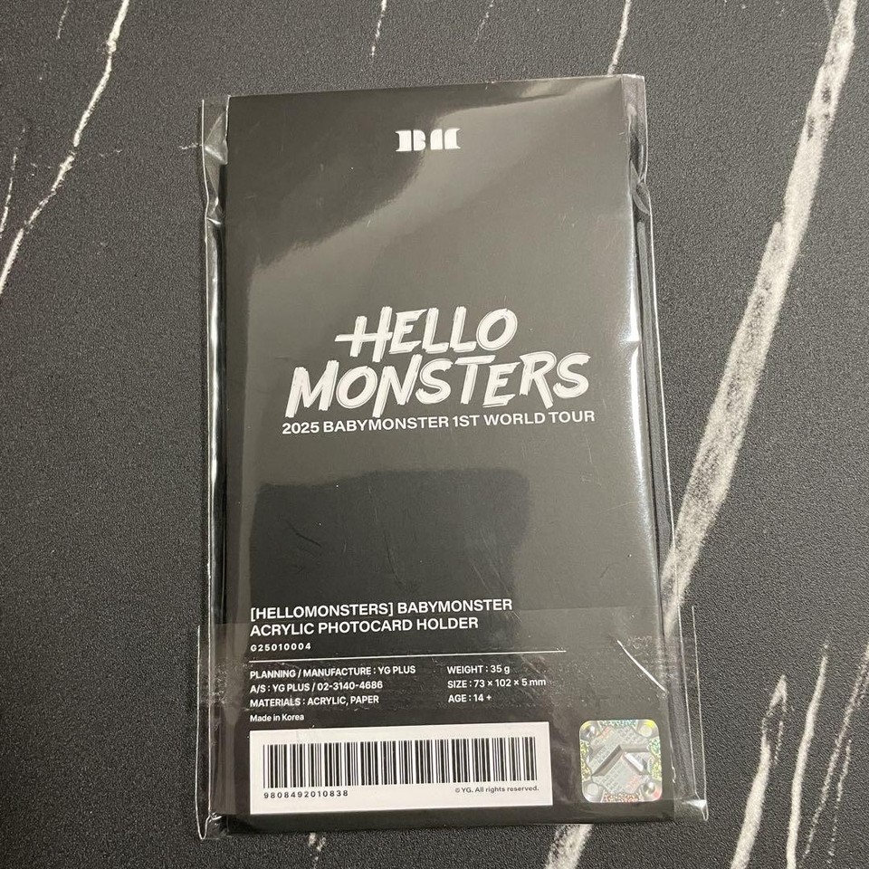BABYMONSTER Acrylic Photo Card Holder with Photo Card Babymon | eBay