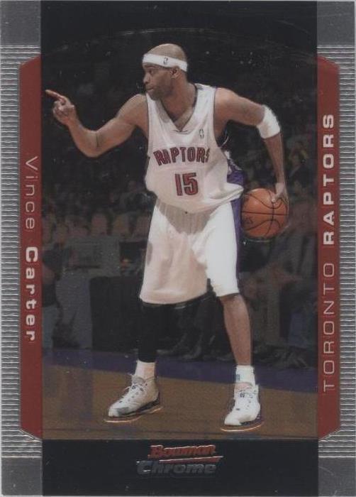 2004-05 Bowman Draft Picks & Prospects - Vince Carter #80 Chrome for ...