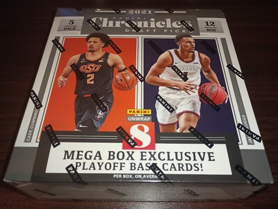 2021-22 Panini Chronicles Draft Picks Basketball 12 pack Mega Box Chase ...