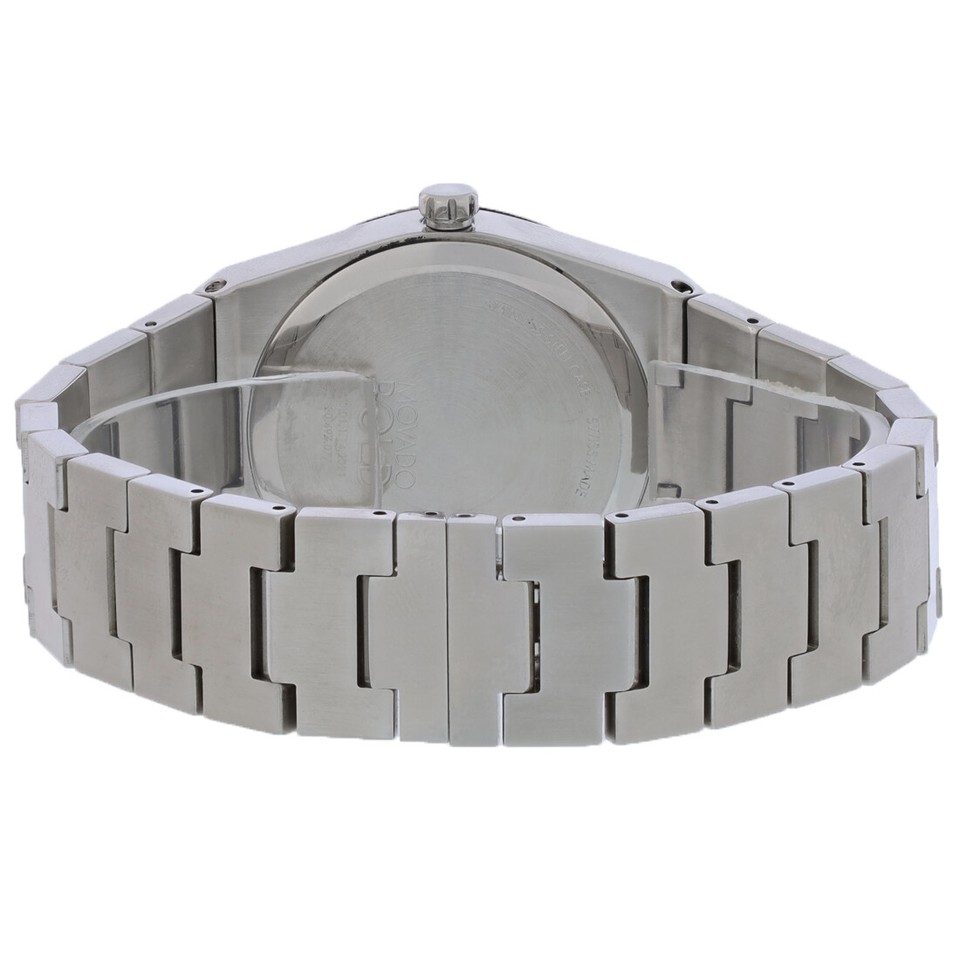 Movado Bold Quest Series Mens Stainless Steel Blue Dial Quartz Watch ...