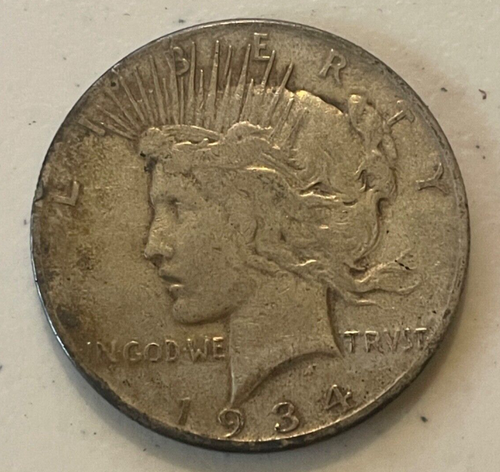 1934-S Peace Dollar Silver VF/XF Coin - TCCCX A | eBay