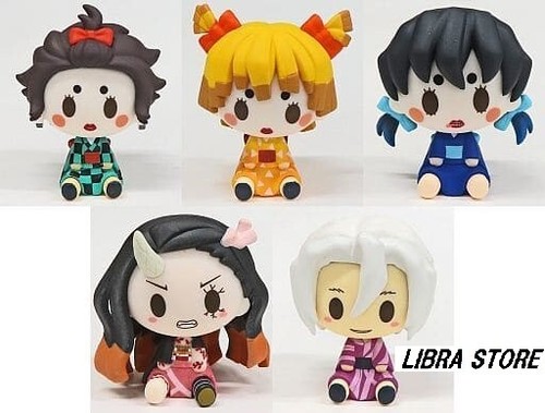 RARE Demon Slayer Mini Figure 5PCS SET Chokonokko Ichiban kuji 2022 ...
