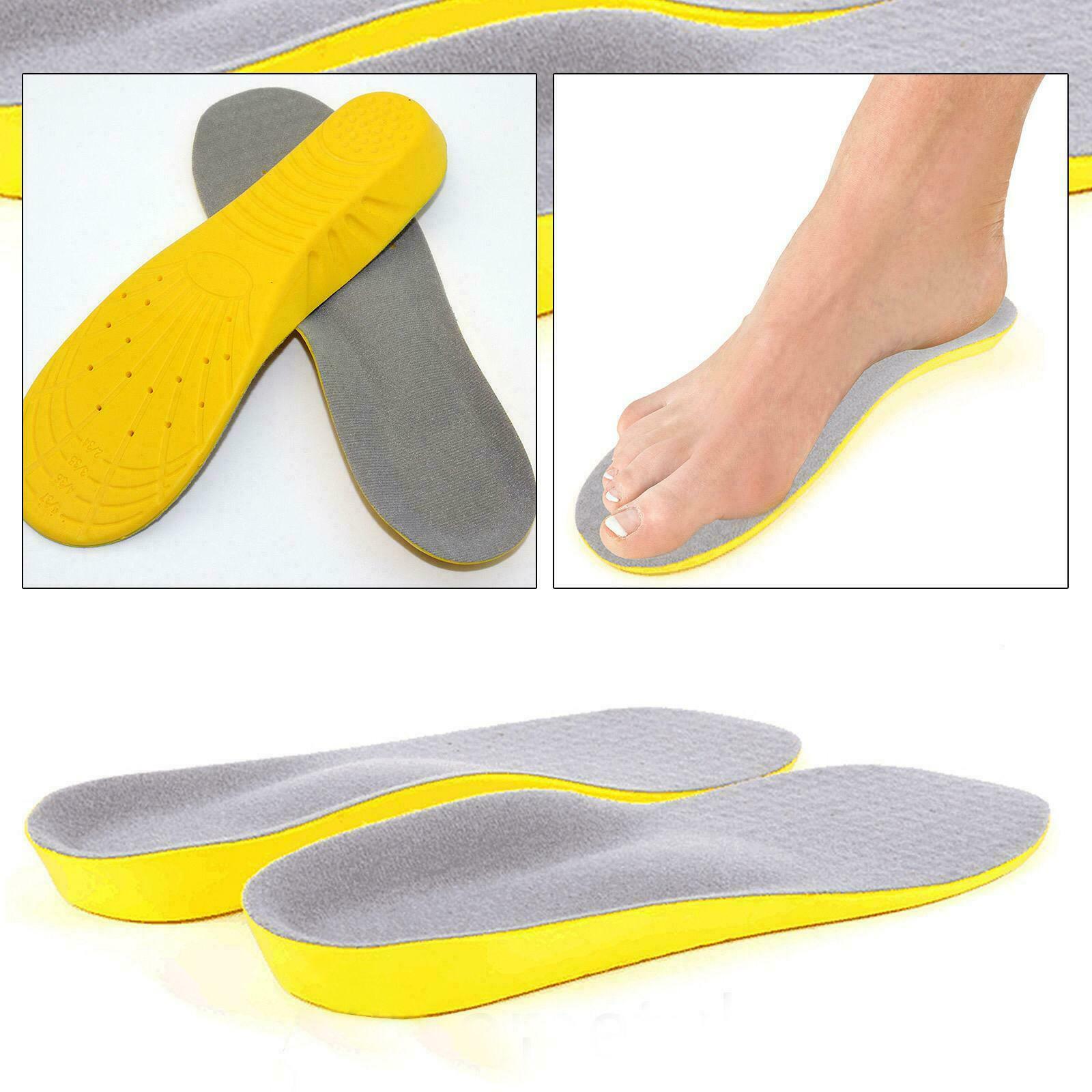 Work Boots Orthotic Foot Arch Heel Support Shoe Inserts Massaging Gel ...