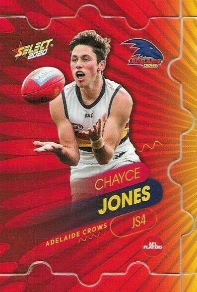 2020 FOOTY STARS JIGSAW PUZZLE ADELAIDE CROWS CHAYCE JONES CARD JS4 ...