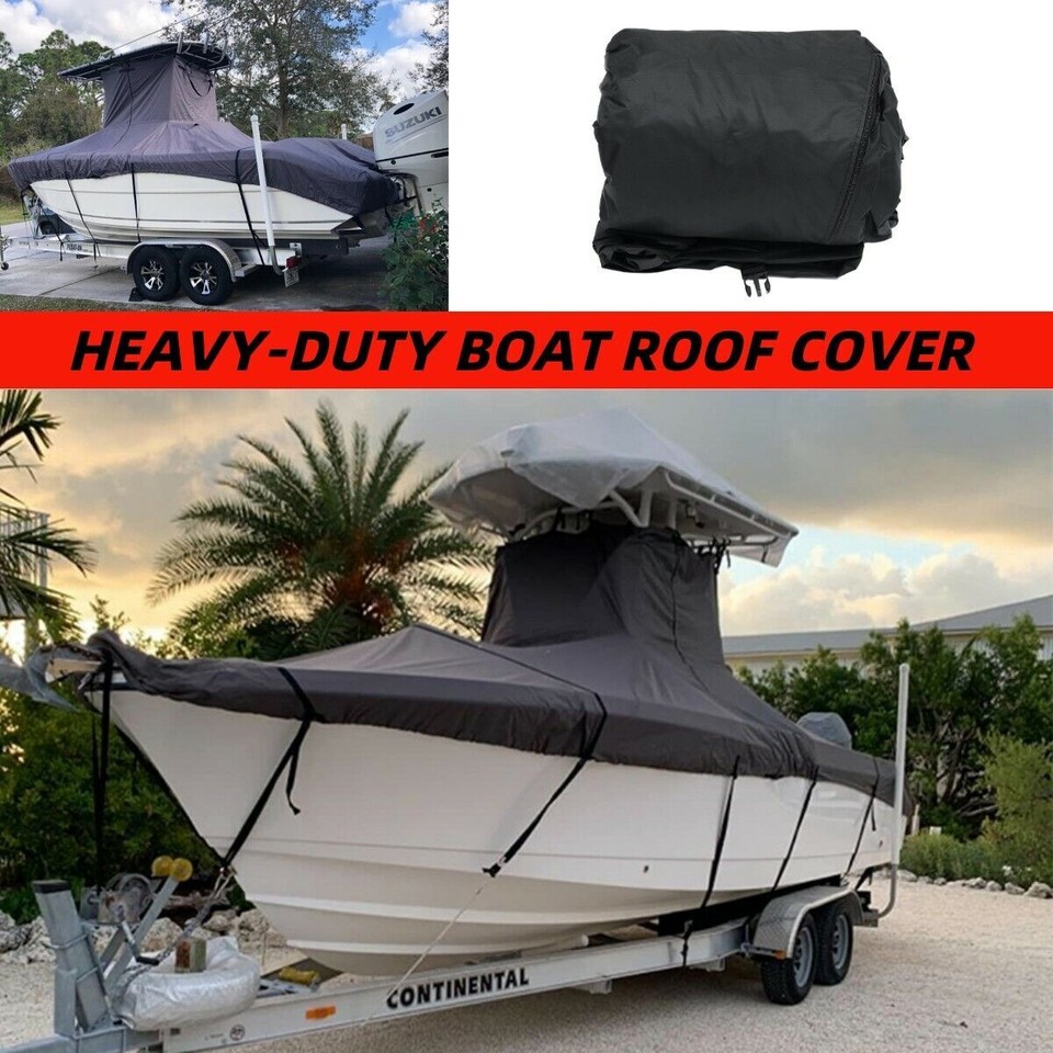 Heavy Duty Center Console T-Top Roof Boat Cover Waterproof Storage 17 ...