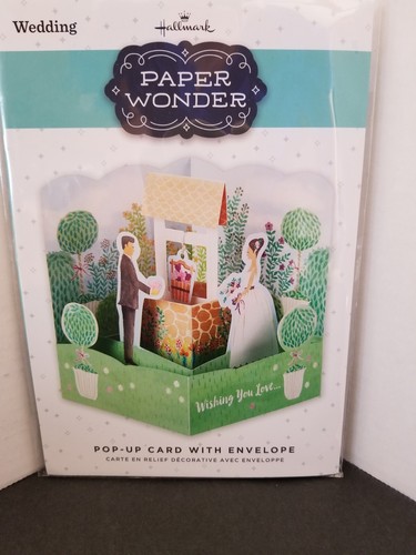 Hallmark Paper Wonder Pop-Up New Card/Envelope Wedding Wishing Well ...