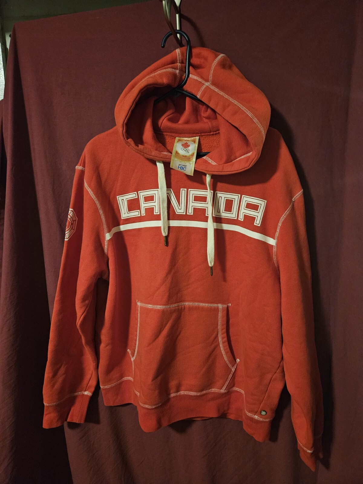 HBC Team Canada Winter Olympic Hoodie Red Mens Large | eBay