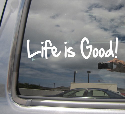 Life Is Good - Car Bumper Window Vinyl Decal Sticker 10177 | eBay