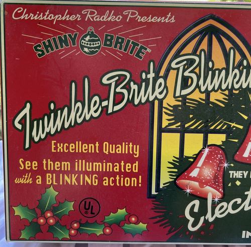 Shiny Brite Twinkle Brite Blinking Bell Lights ~ 12 Lamps ~ Christopher ...
