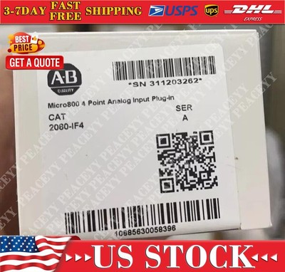 New Sealed Allen-Bradley 2080-IF4 /A Micro800 4 Point Analog Input Plug ...