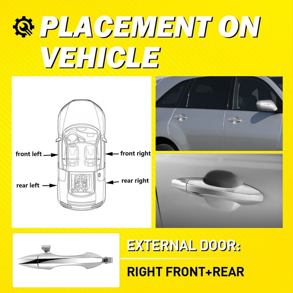 Exterior Outside Door Handle Fit 2007-2013 Acura MDX Base Right ...