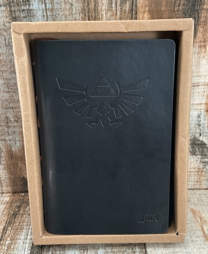 Legend of Zelda Notebook Sketchbook Black Faux Leather Cover 6 Rings ...