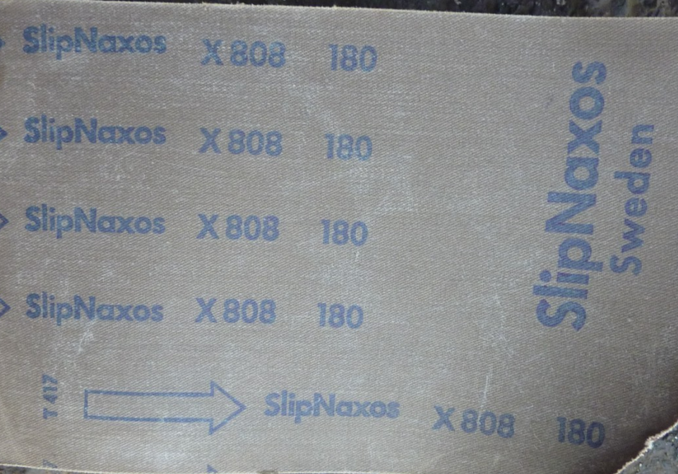 Job Lot of SlipNaxos Sweden X808 P180 Sand Paper Abrasive Paper | eBay UK