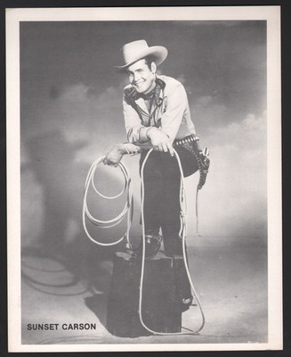 Sunset Carson-8x10-B&W-Still | eBay
