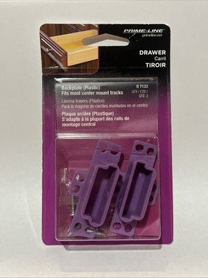 2 PIECE PLPCI 1-1/4 in. L Plastic Center Guide Rail Drawer Track Back ...