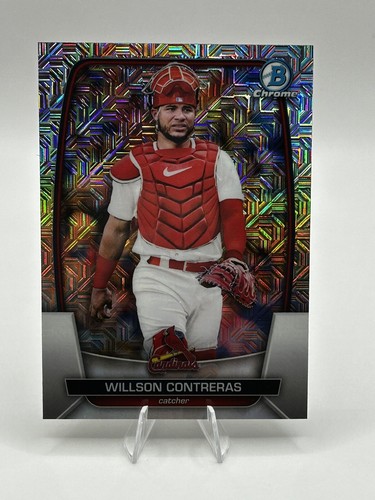 2023 Bowman Mega Box Chrome WILSON CONTRERAS MOJO REFRACTOR Parallel ...
