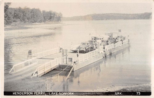 Lake Norfork Arkansas Henderson Ferry General View Real Photo Postcard ...